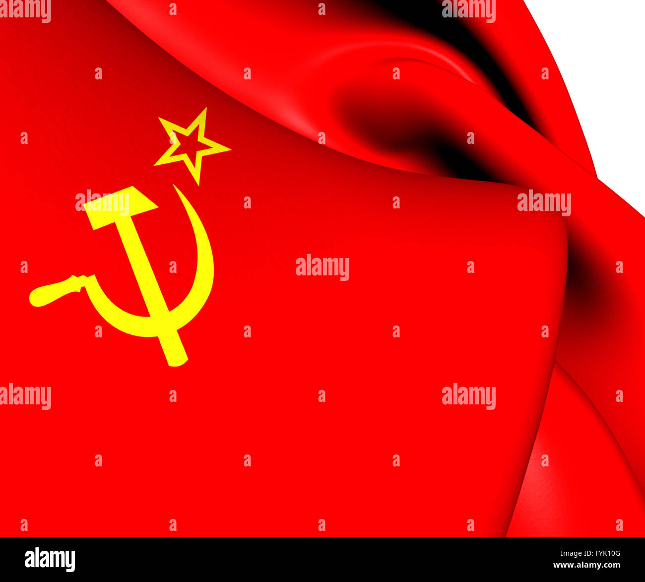 Flag of the Soviet Union. Close Up Stock Photo - Alamy
