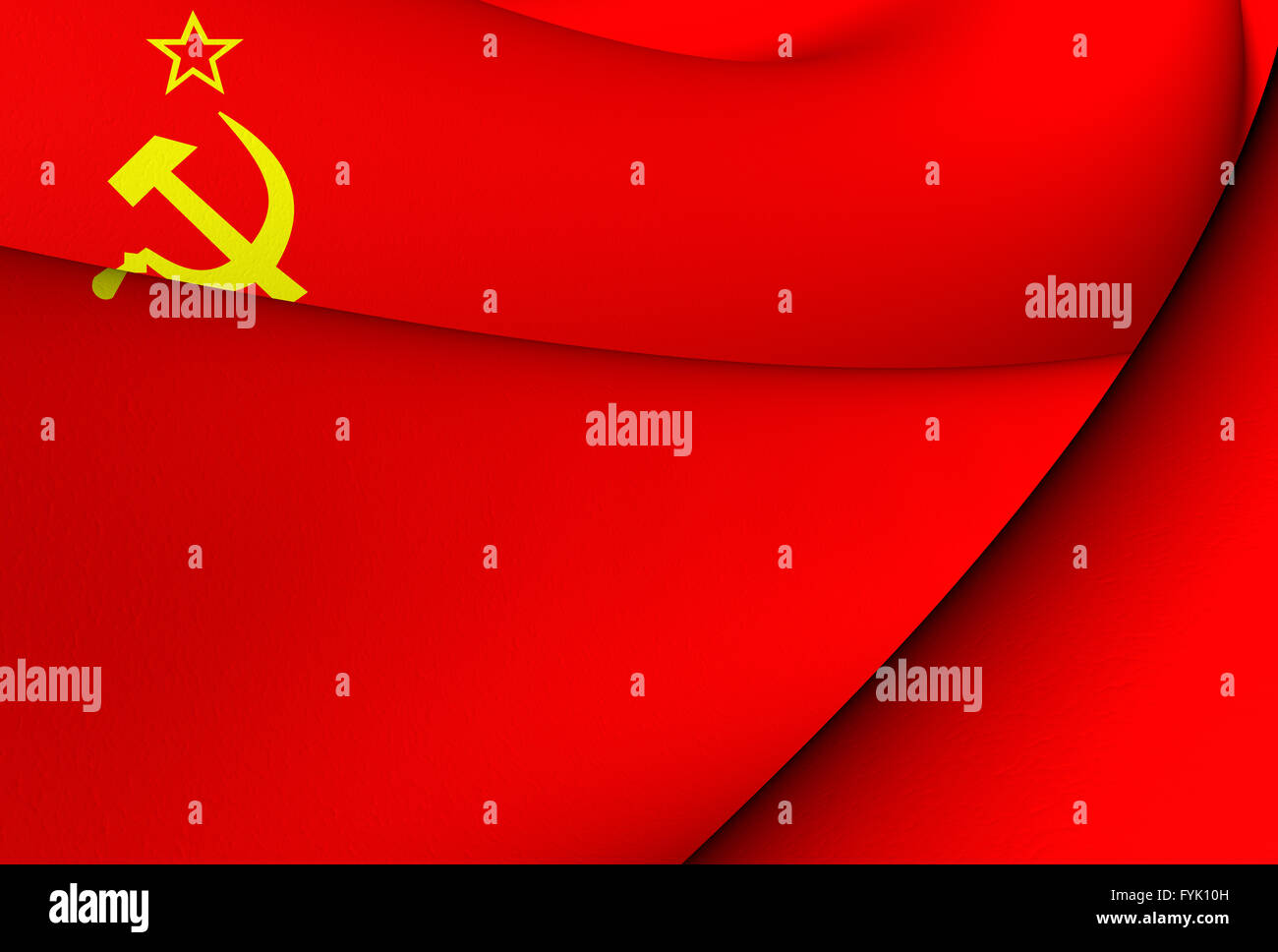 Flag of the Soviet Union. Close Up Stock Photo - Alamy
