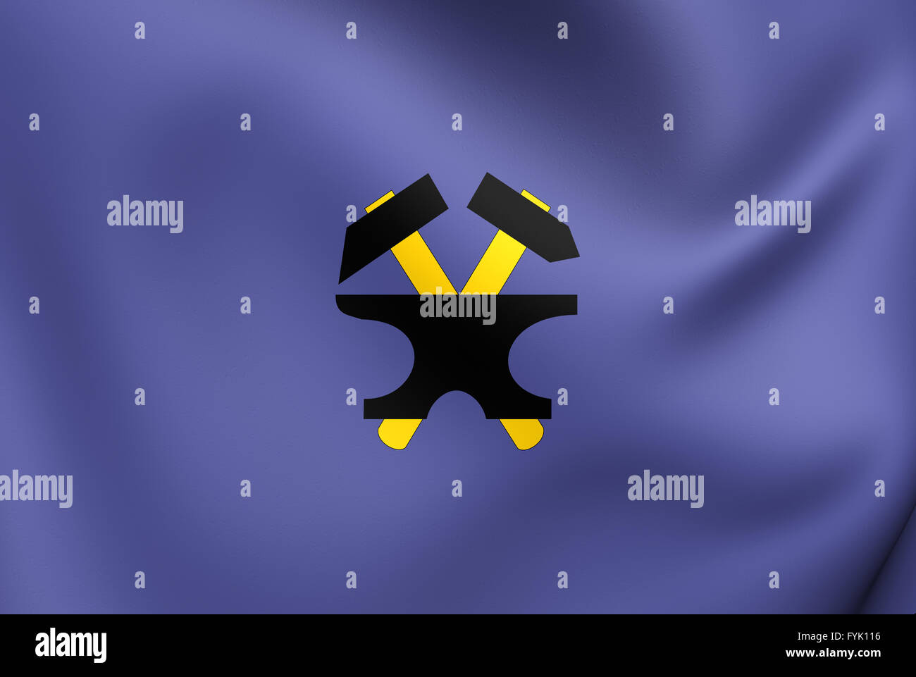 Flag of Starachowice Stock Photo - Alamy