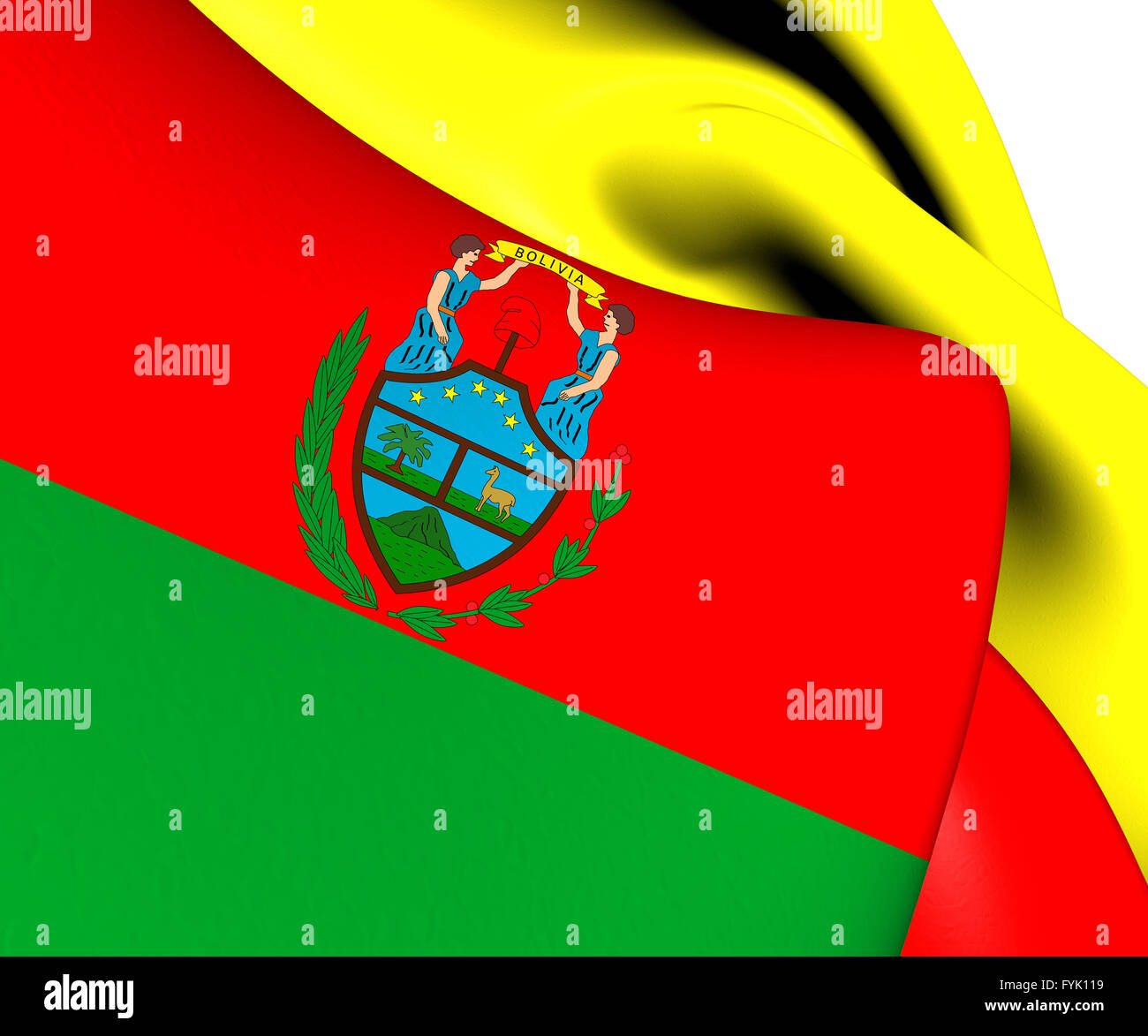 Flag of Western Kurdistan Stock Photo - Alamy