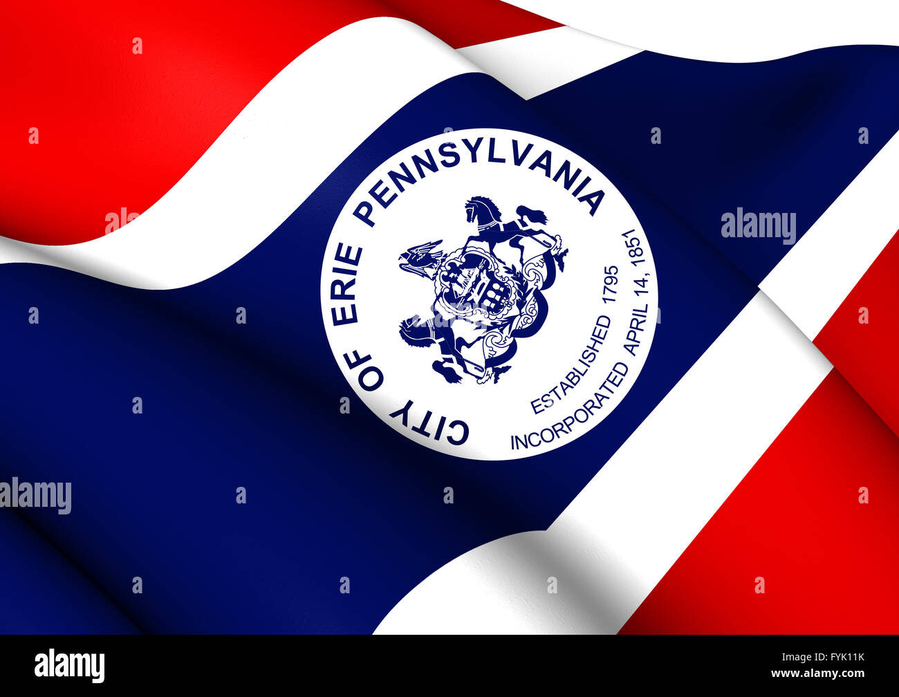Flag of Erie Stock Photo - Alamy