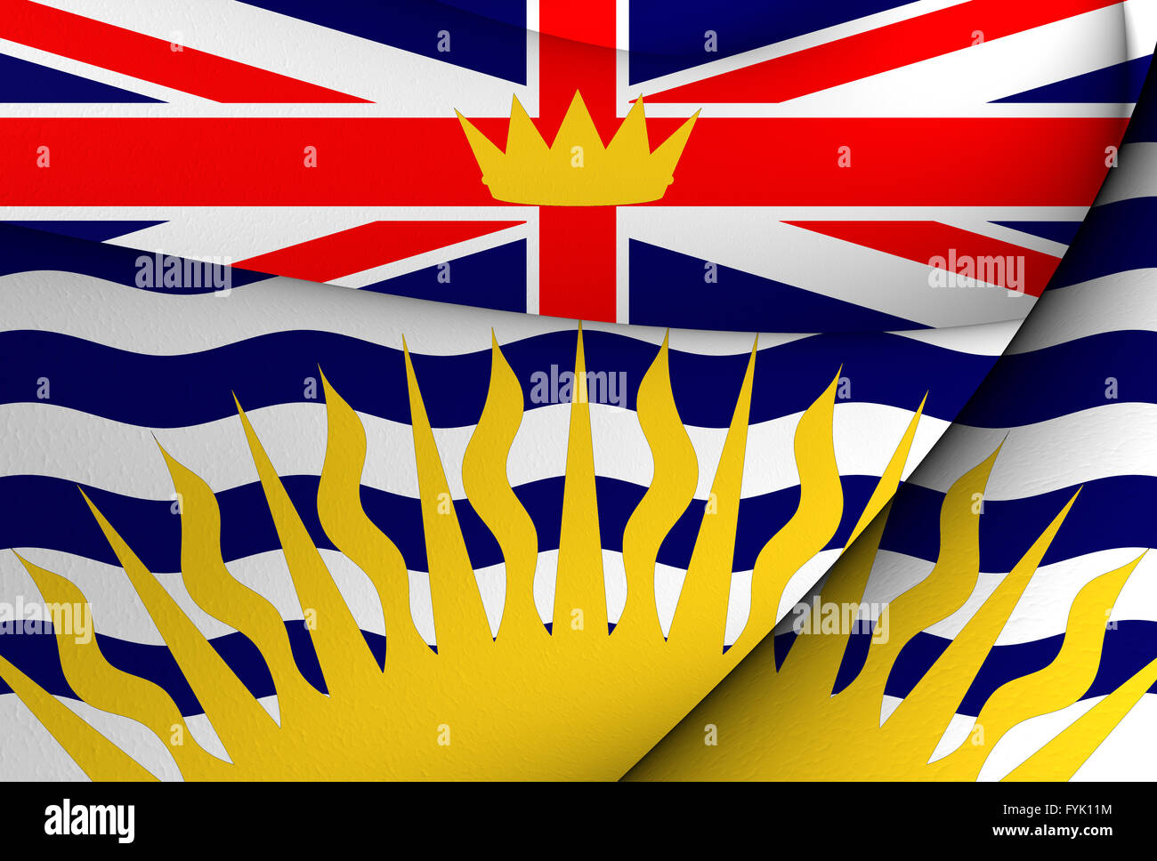 Flag of British Columbia Stock Photo - Alamy