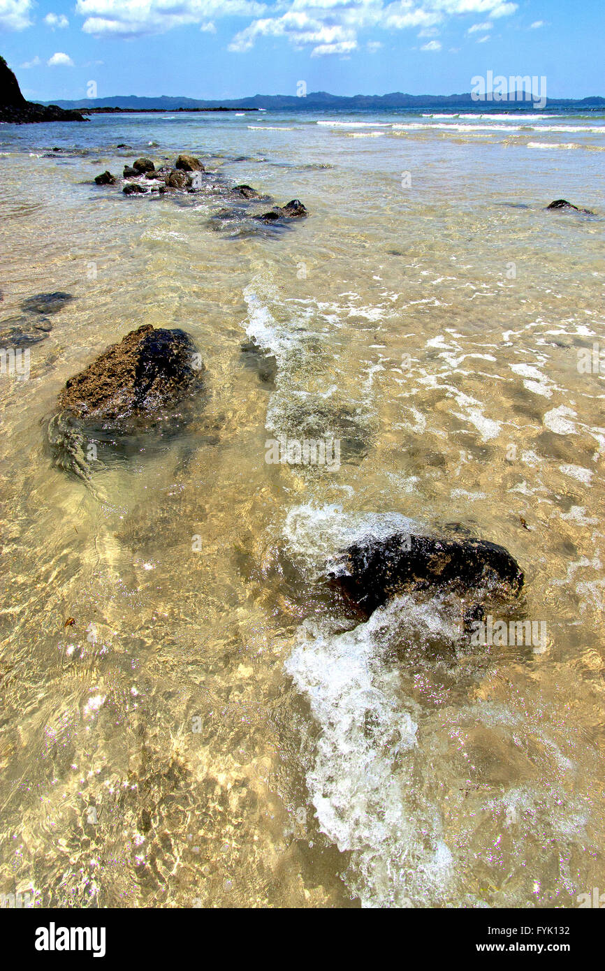 madagascar seaweed sand isle sky and rock Stock Photo - Alamy