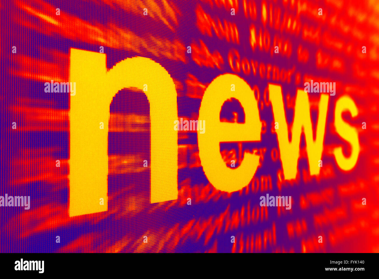 Breaking news tv latest hi-res stock photography and images - Alamy