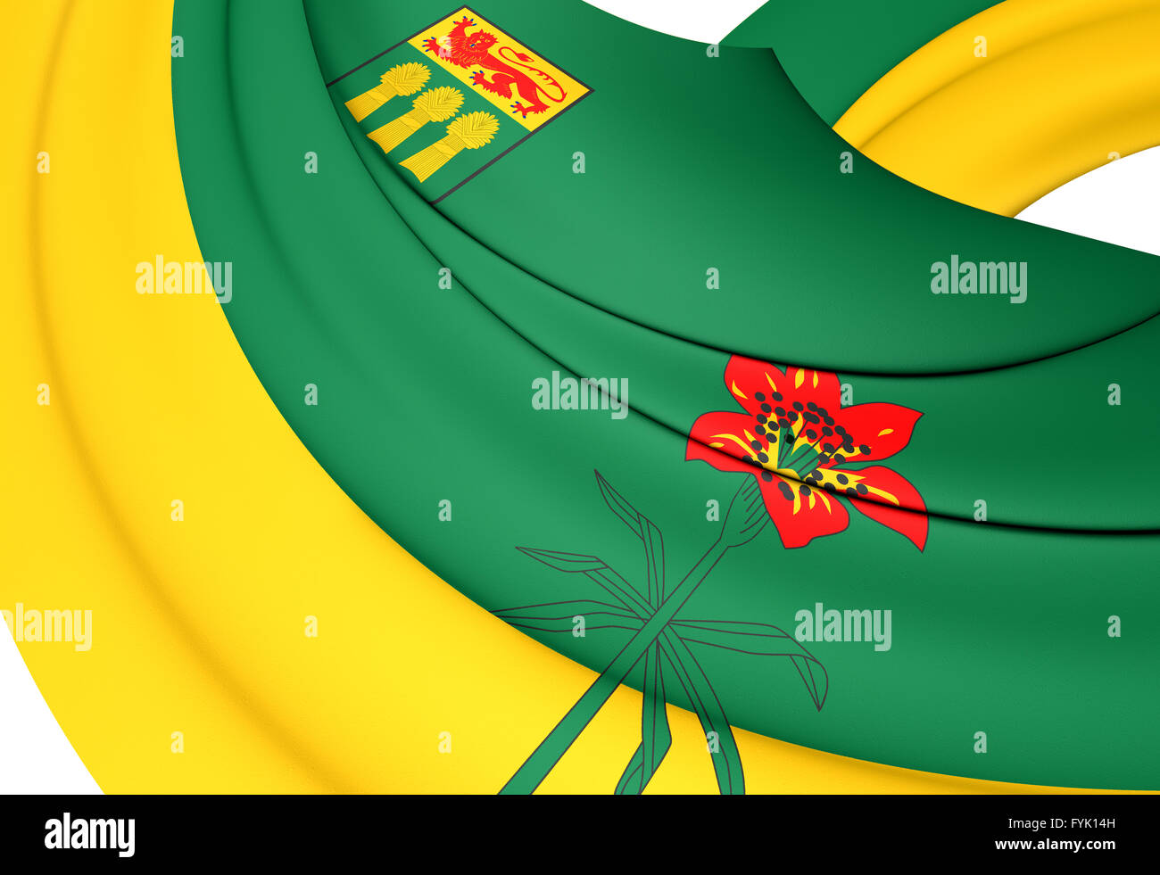 Flag of Saskatchewan Stock Photo - Alamy