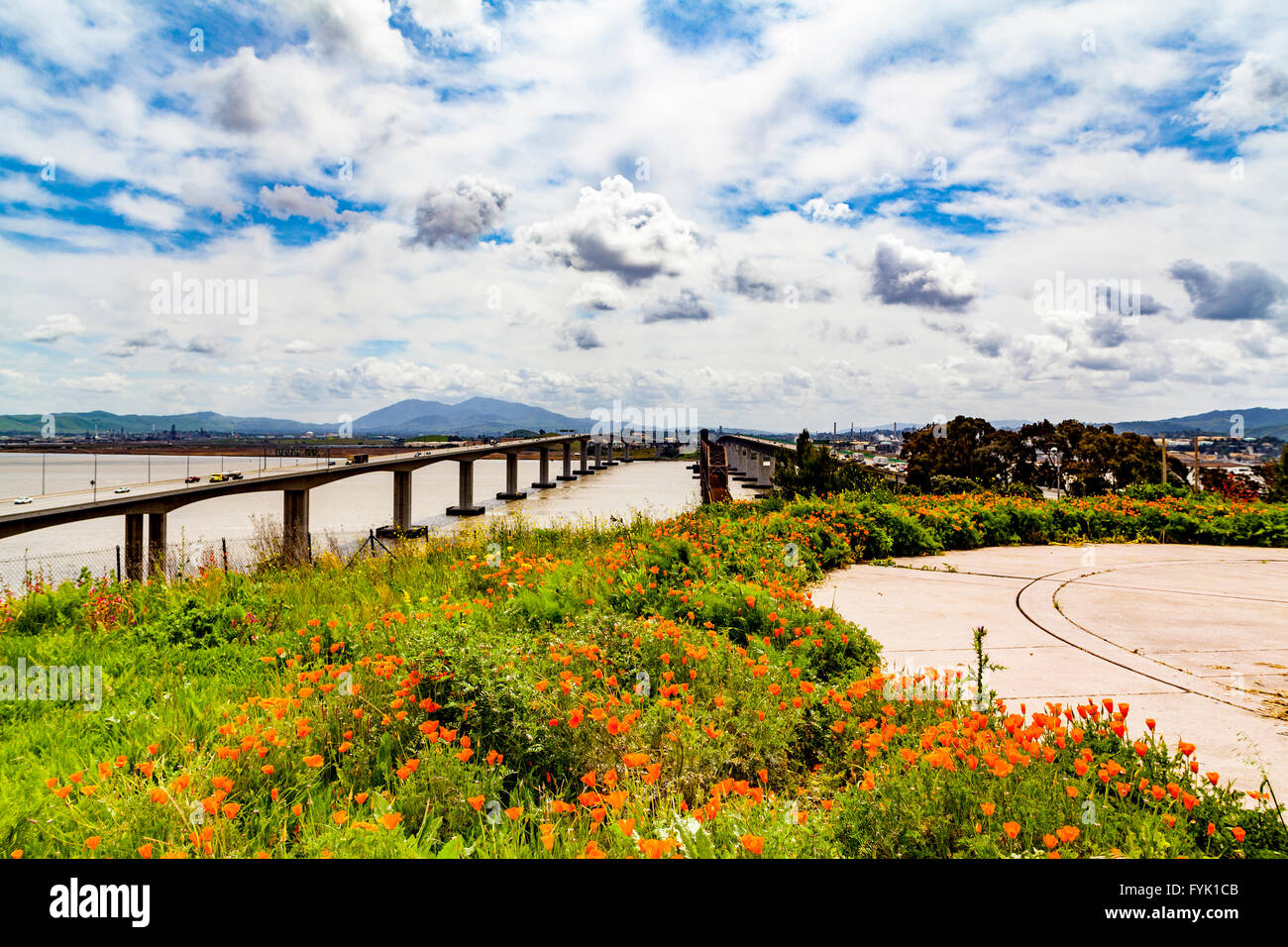 Views from the Vista point in Benicia California with views of the ...