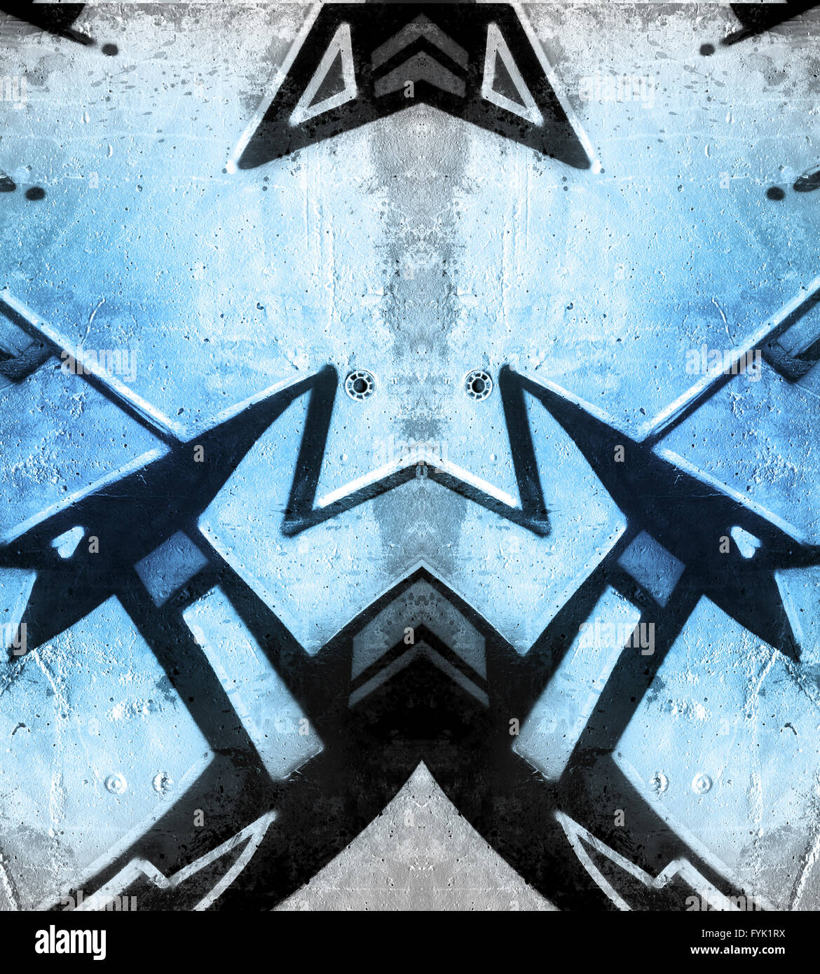 Vandal. Graffiti over old dirty wall, urban hip hop background Gray ...