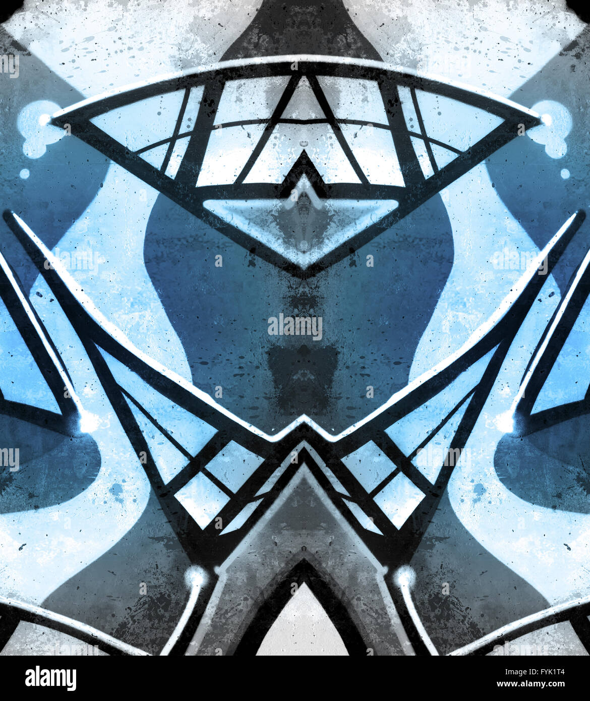 Vandal. Graffiti over old dirty wall, urban hip hop background Gray ...