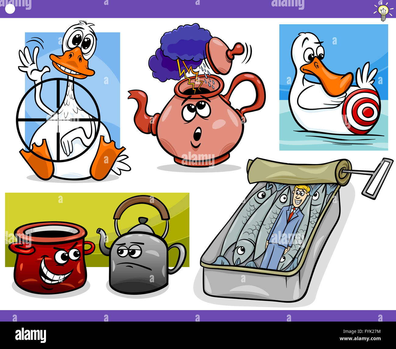 cartoon concepts and ideas set Stock Photo - Alamy