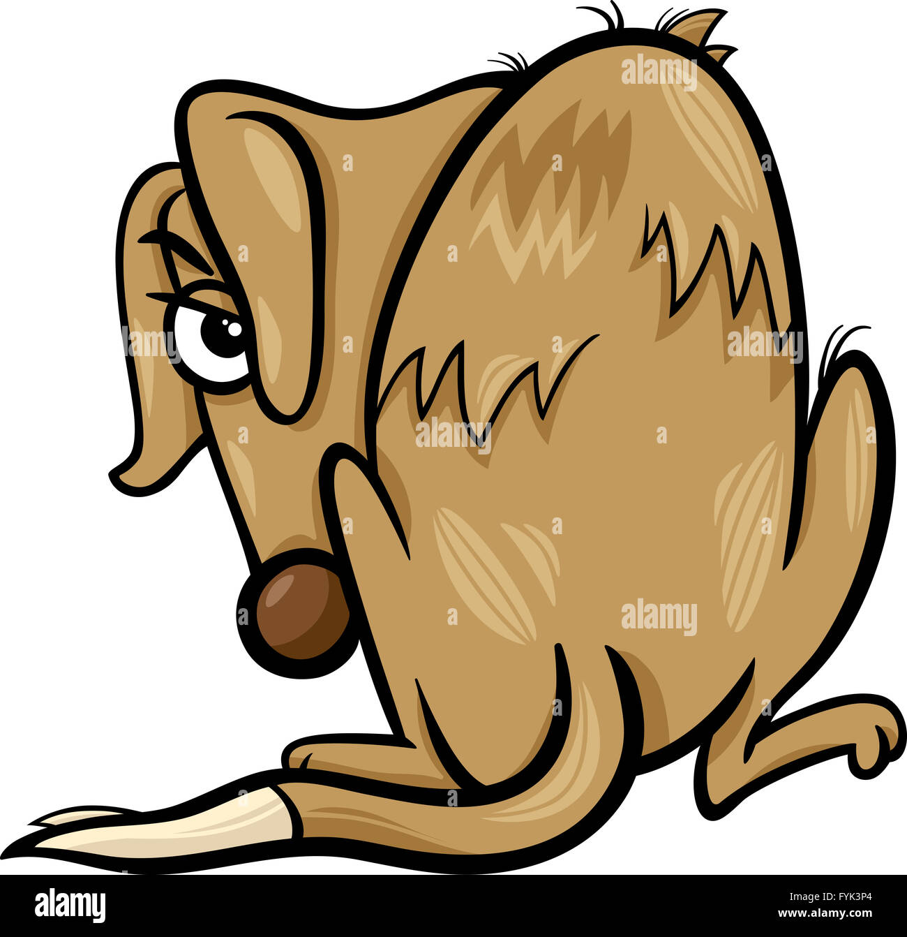 Homeless dog cartoon illustration hi-res stock photography and images ...