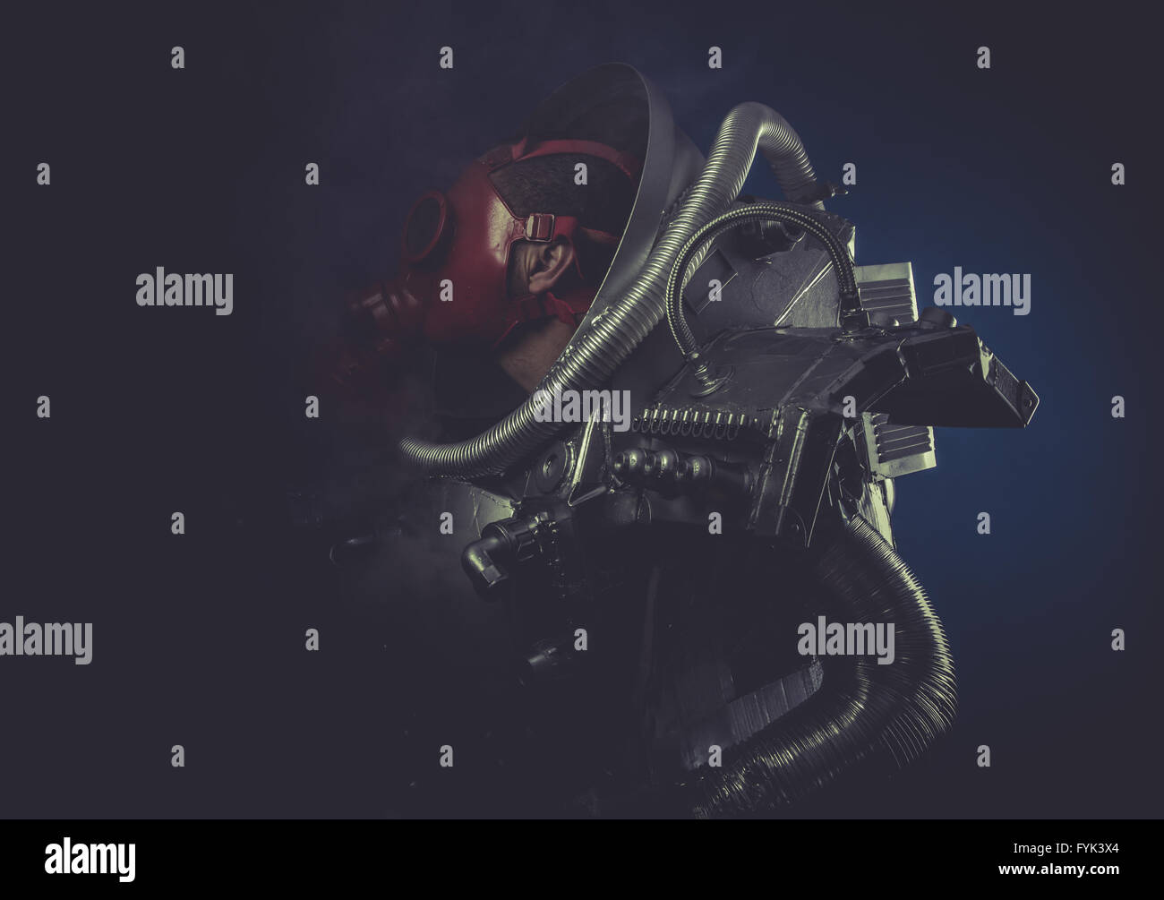 Scifi, man with robotic armor, Starfighter Stock Photo - Alamy