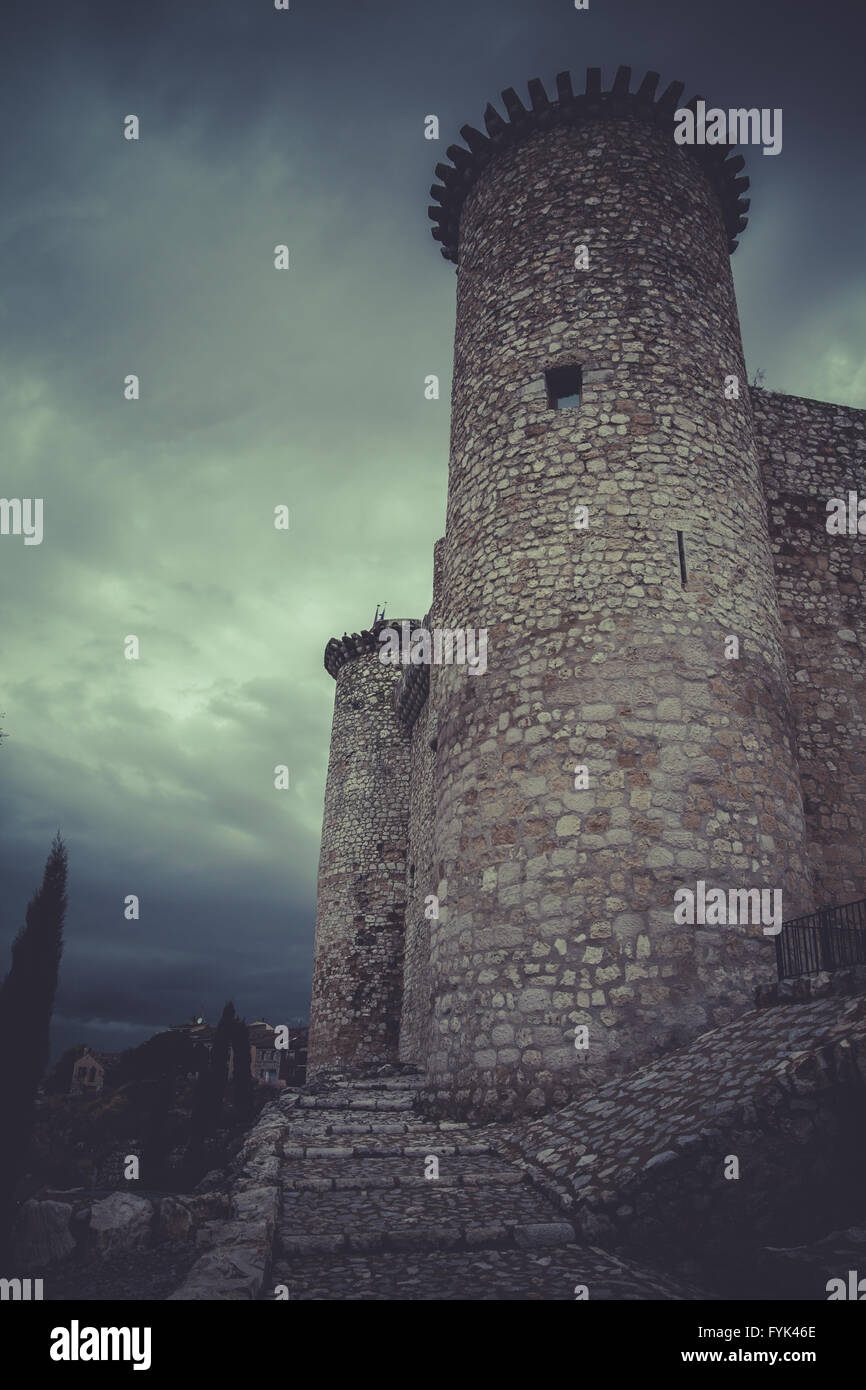Medieval castle, spain architecture Stock Photo - Alamy