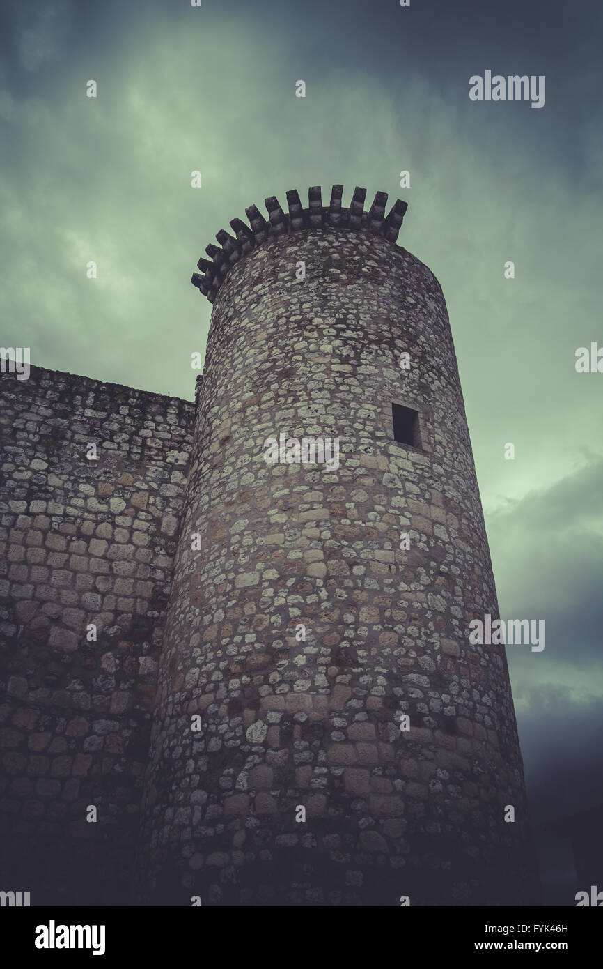 Medieval castle, spain architecture Stock Photo - Alamy