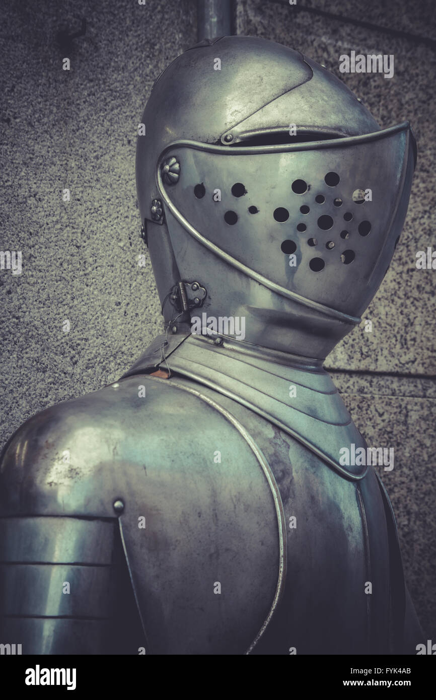 Spanish military armor, helmet and breastplate detail Stock Photo - Alamy