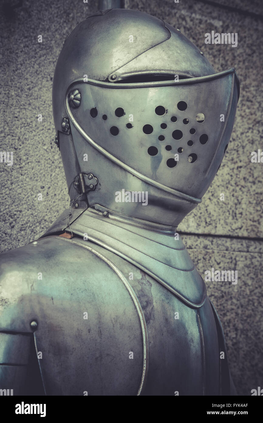 Spanish military armor, helmet and breastplate detail Stock Photo - Alamy