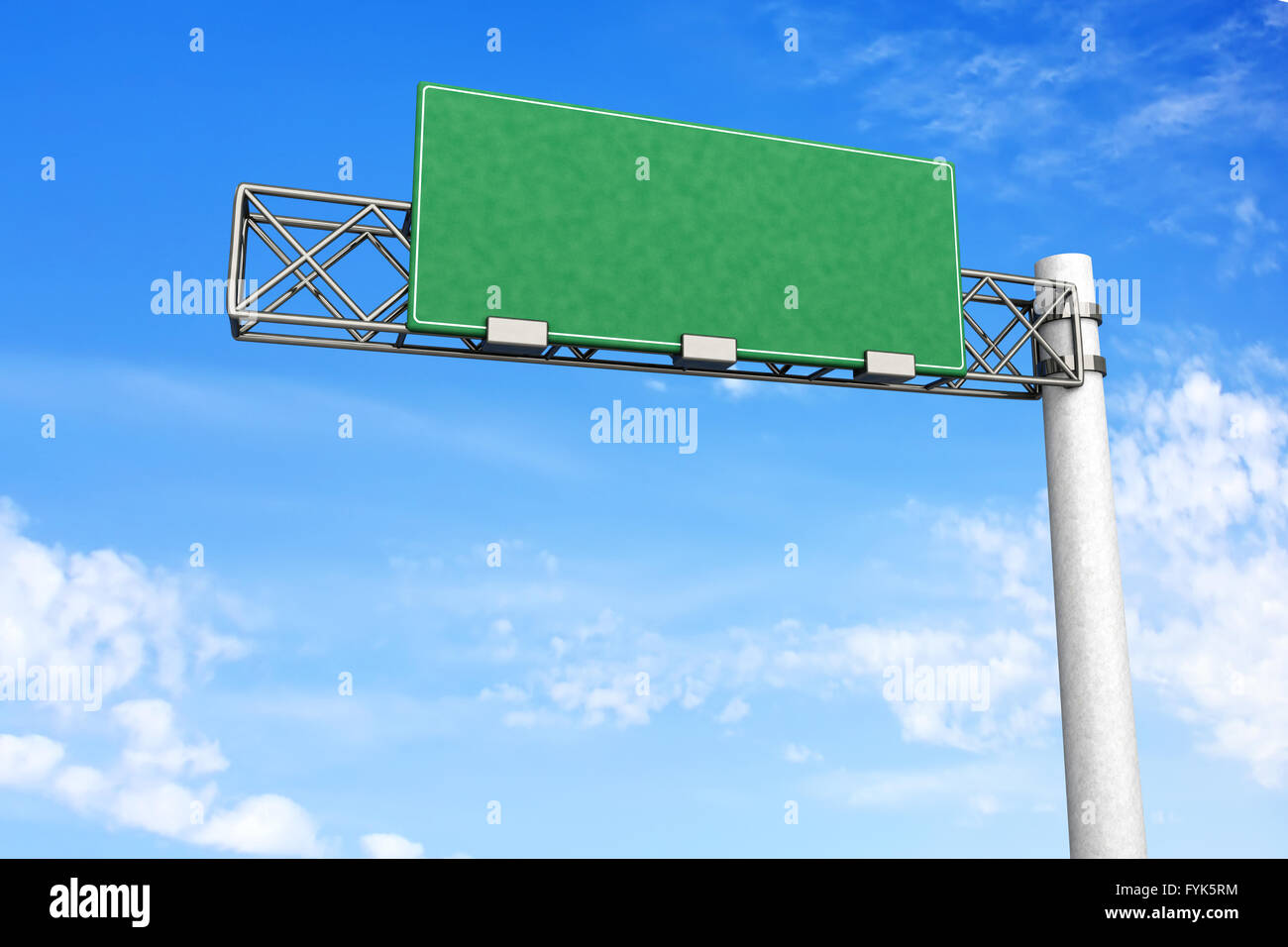 Empty Highway Sign Stock Photo - Alamy