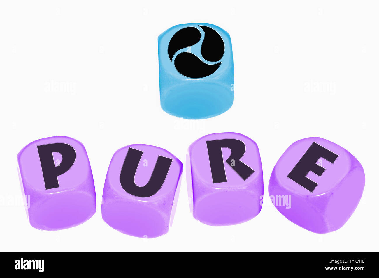 word PURE on cubes Stock Photo - Alamy
