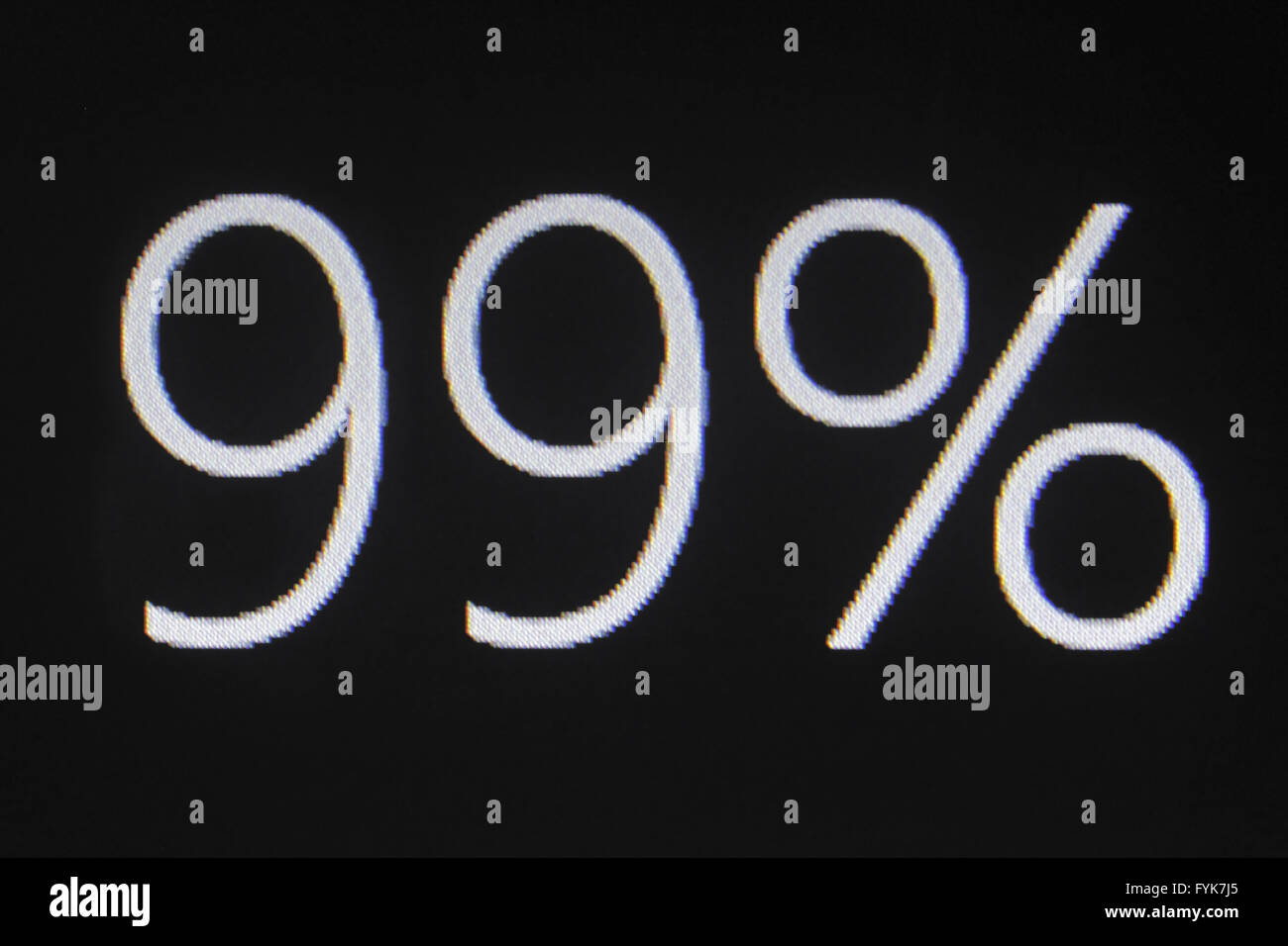 99 percentage discount Stock Photo - Alamy