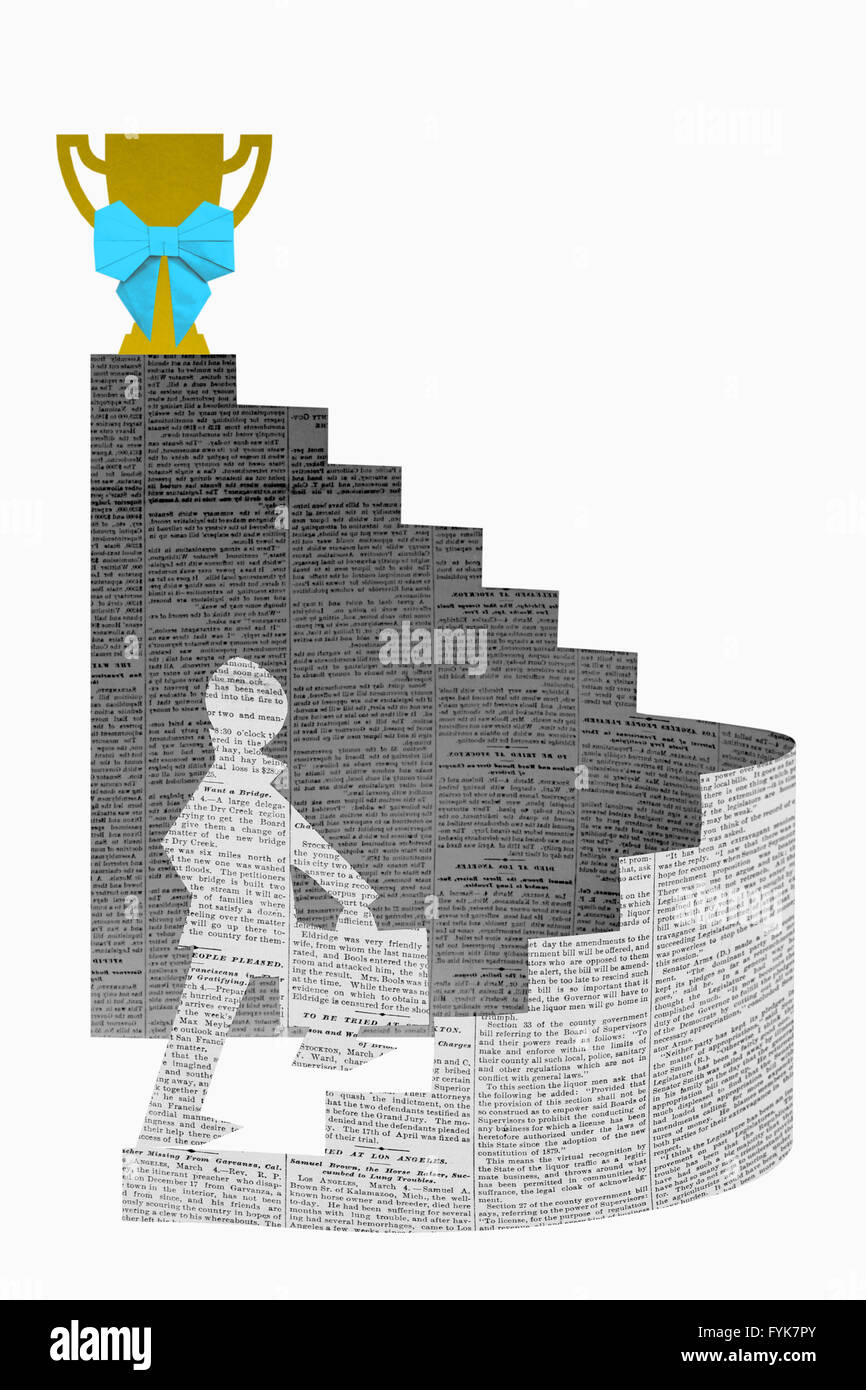 Confidence make steps to success Cut Out Stock Images & Pictures - Alamy