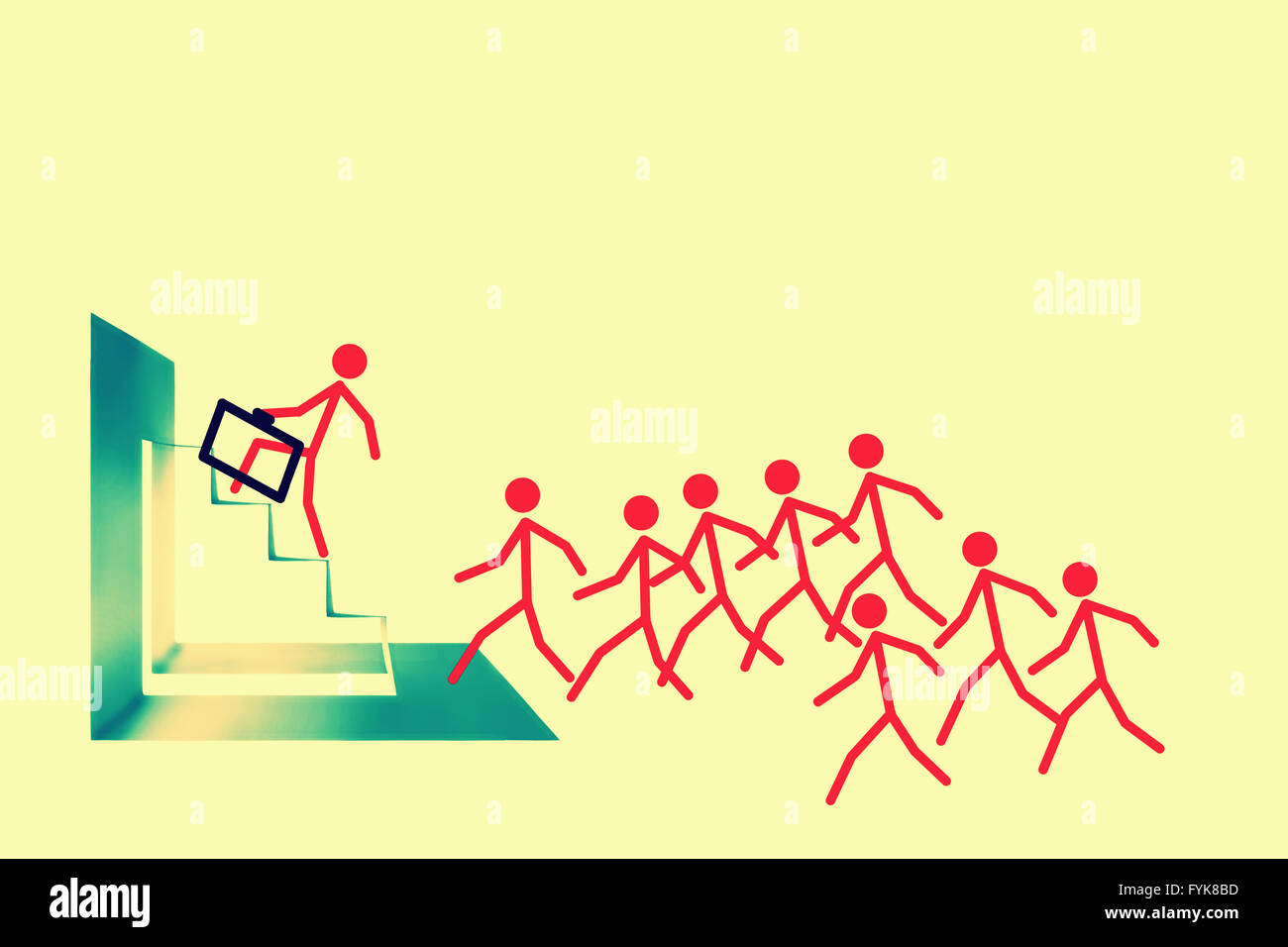 Run towards success Stock Photo - Alamy