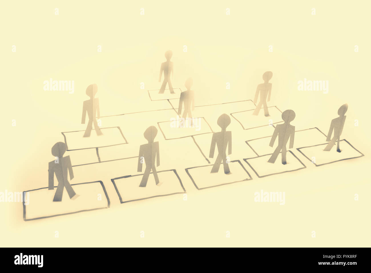 Business Organization Chart, Concept Stock Photo - Alamy