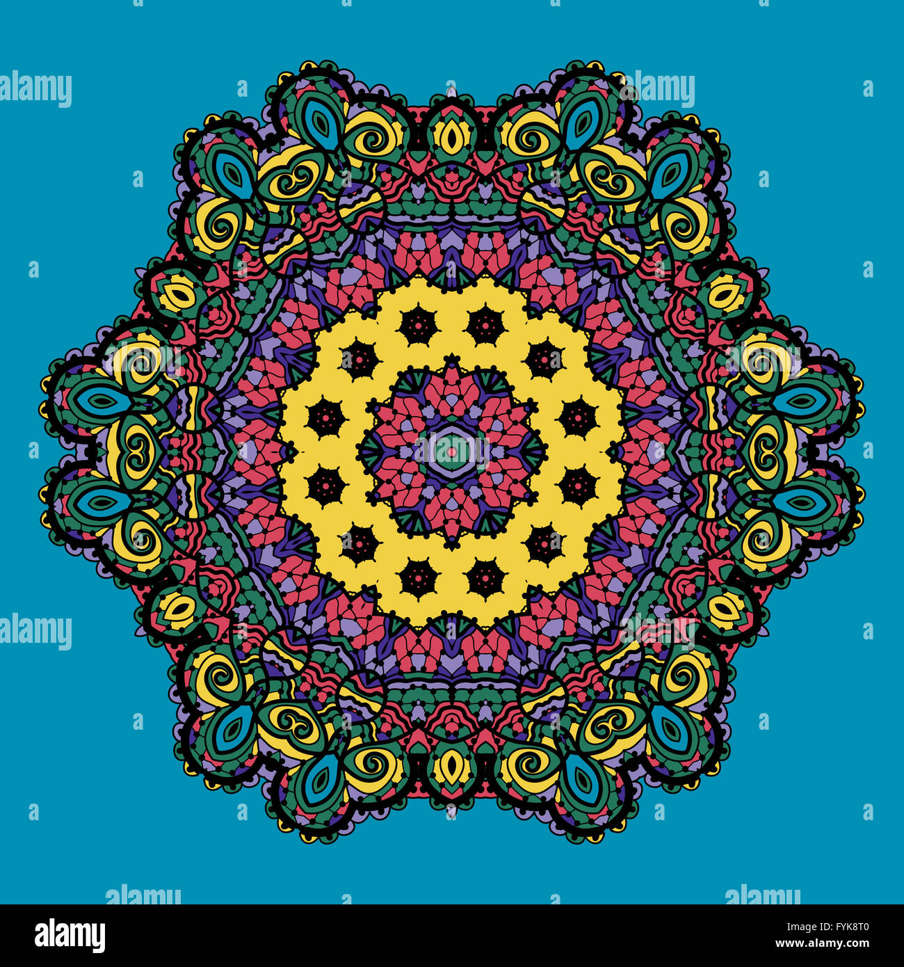 Indian mandala symbol hi-res stock photography and images - Alamy