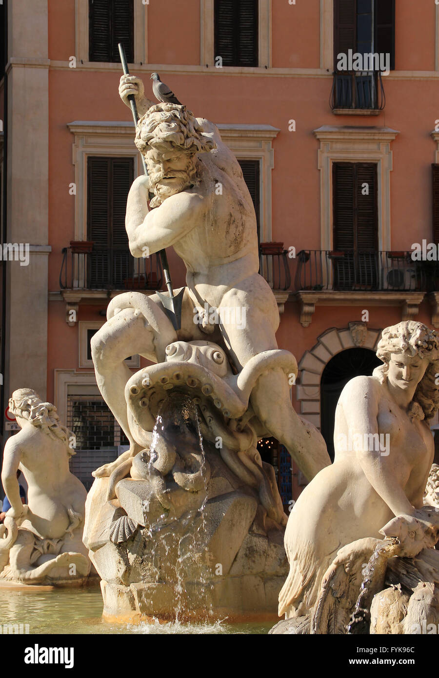 Neptune Fountain in Rome Stock Photo - Alamy