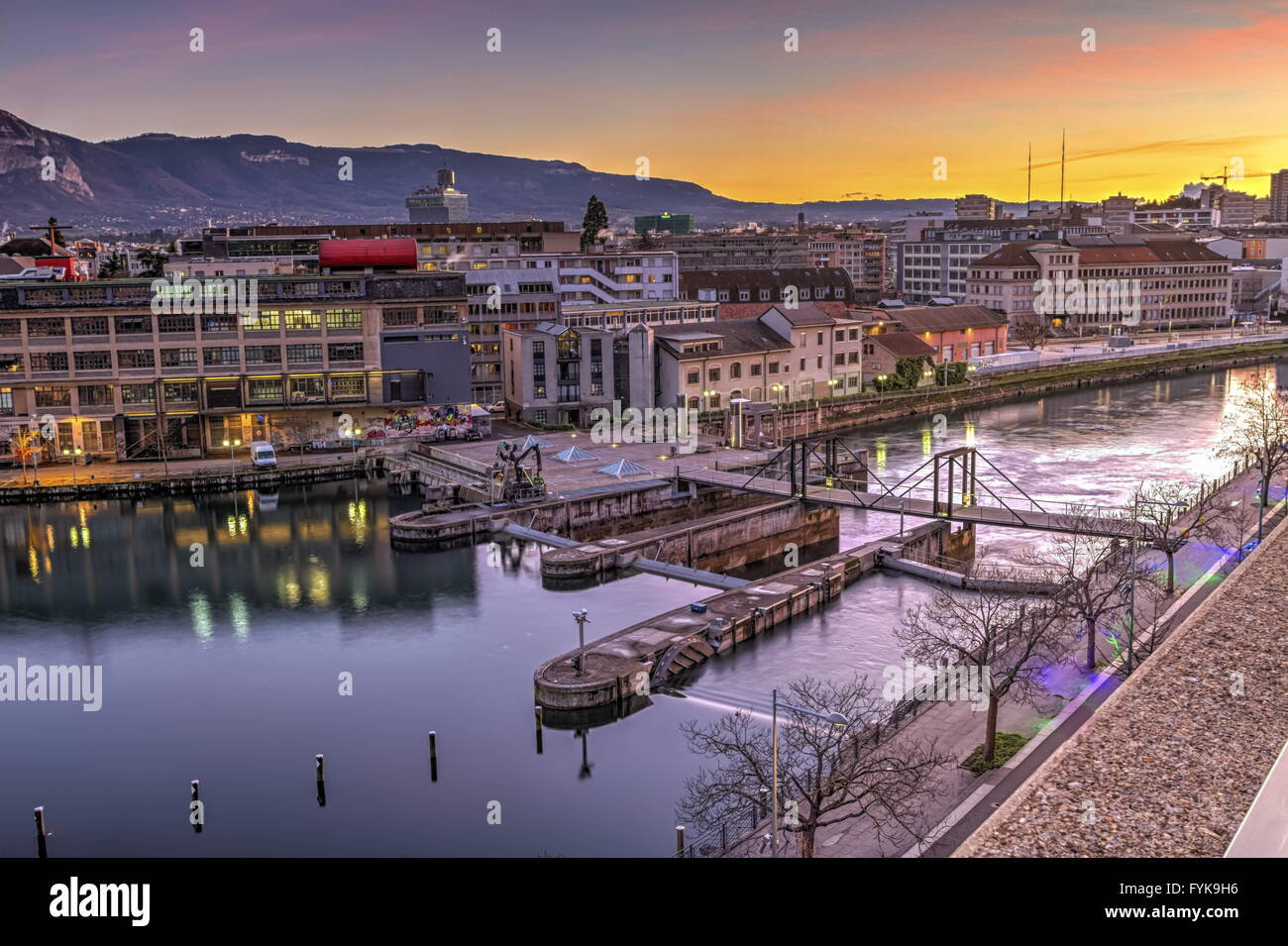 Rhone river geneva hi-res stock photography and images - Alamy