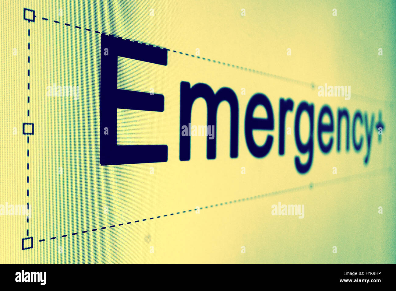 Emergency word hi-res stock photography and images - Alamy