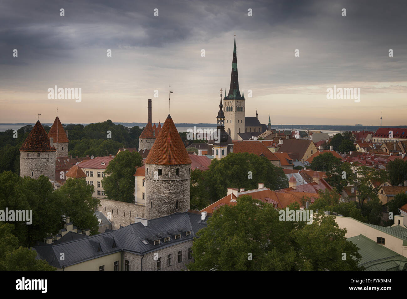 Panoramic view old tallinn hi-res stock photography and images - Alamy