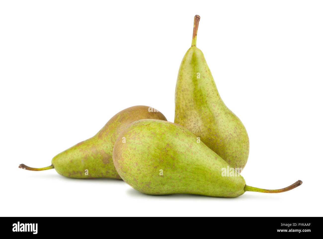 Three green pears Stock Photo - Alamy