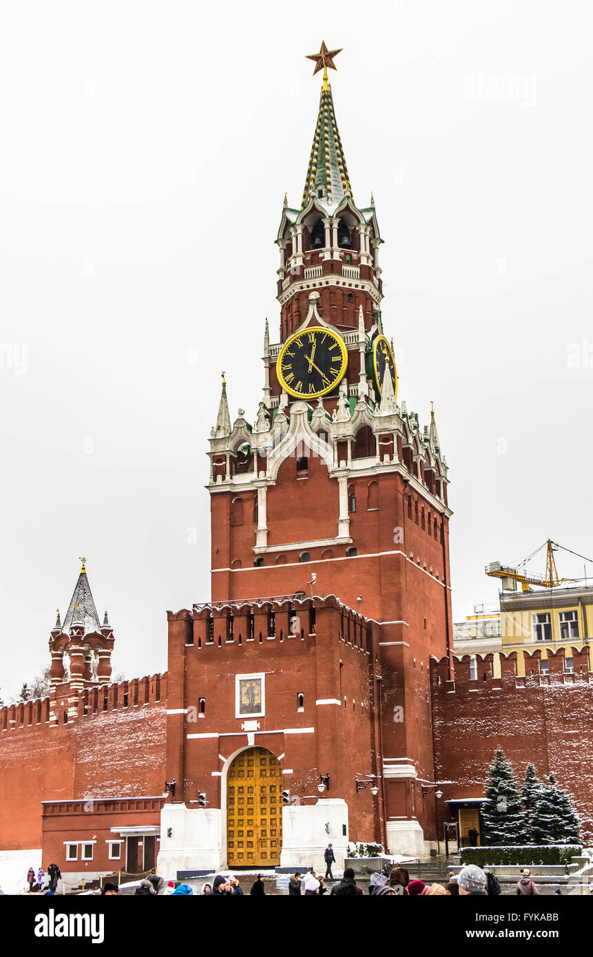 View on Kremlin Castle in Moscow Stock Photo - Alamy