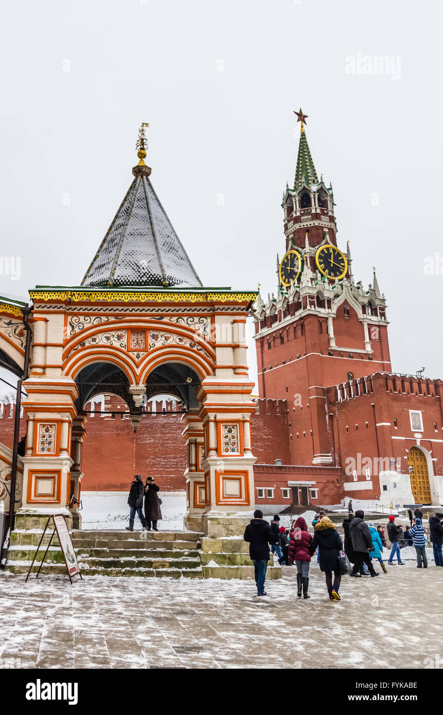 View on Kremlin Castle in Moscow Stock Photo - Alamy