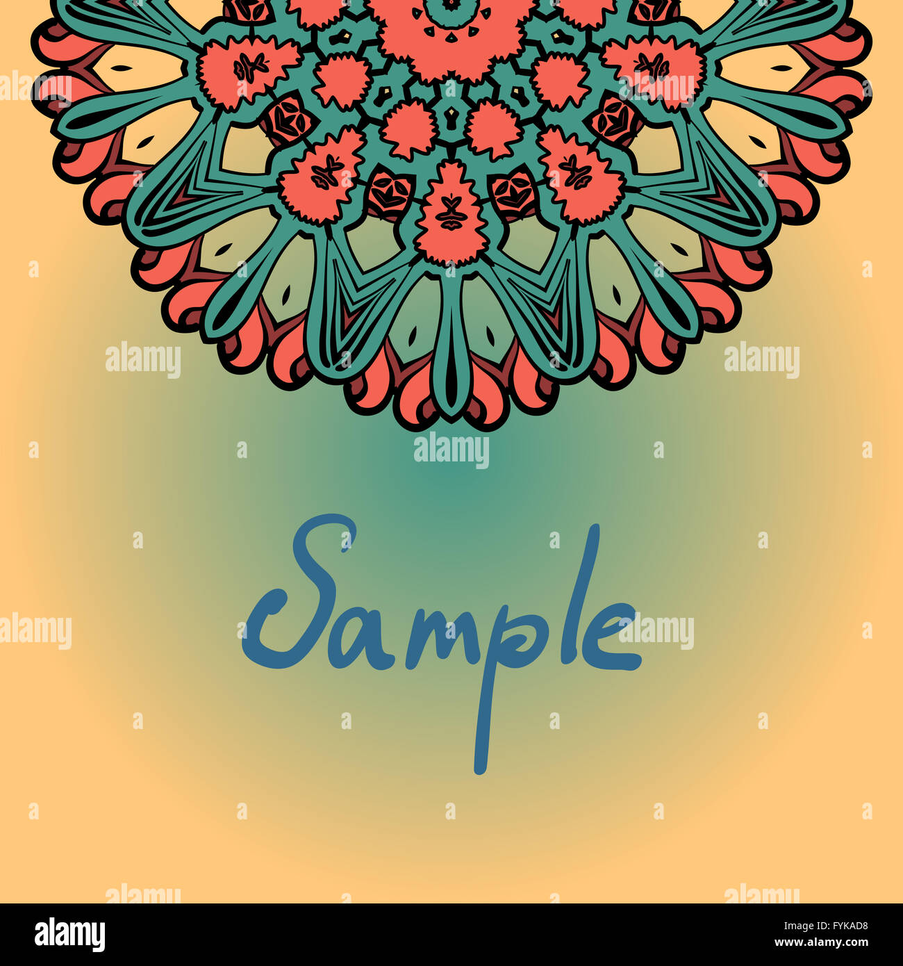 Half mandala hi-res stock photography and images - Alamy