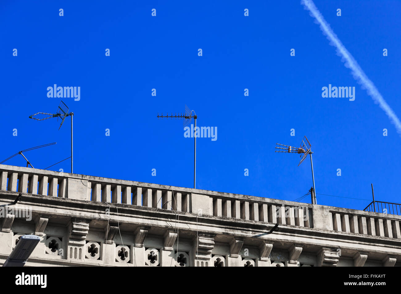 modern TV antennas Stock Photo - Alamy