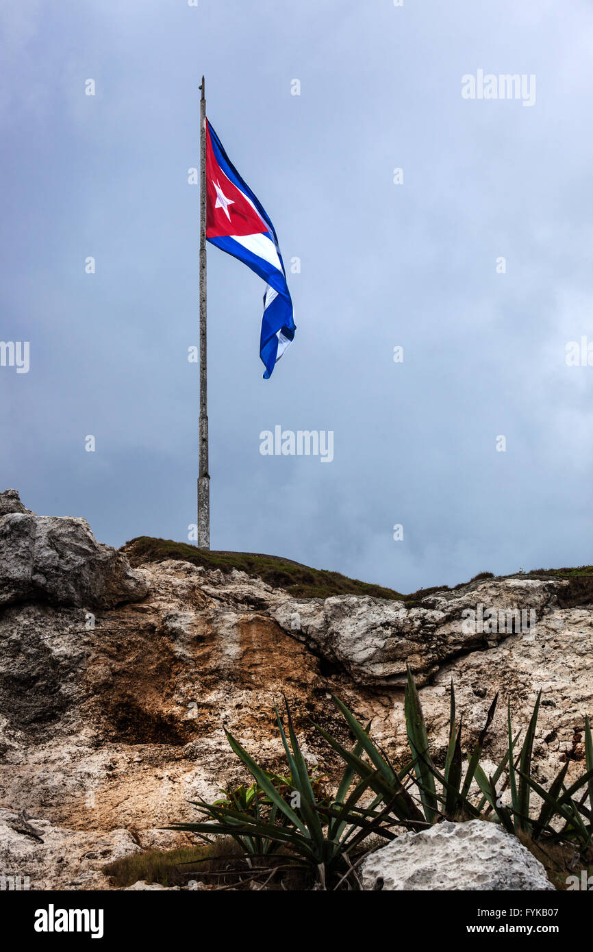a cuban national flag Stock Photo - Alamy