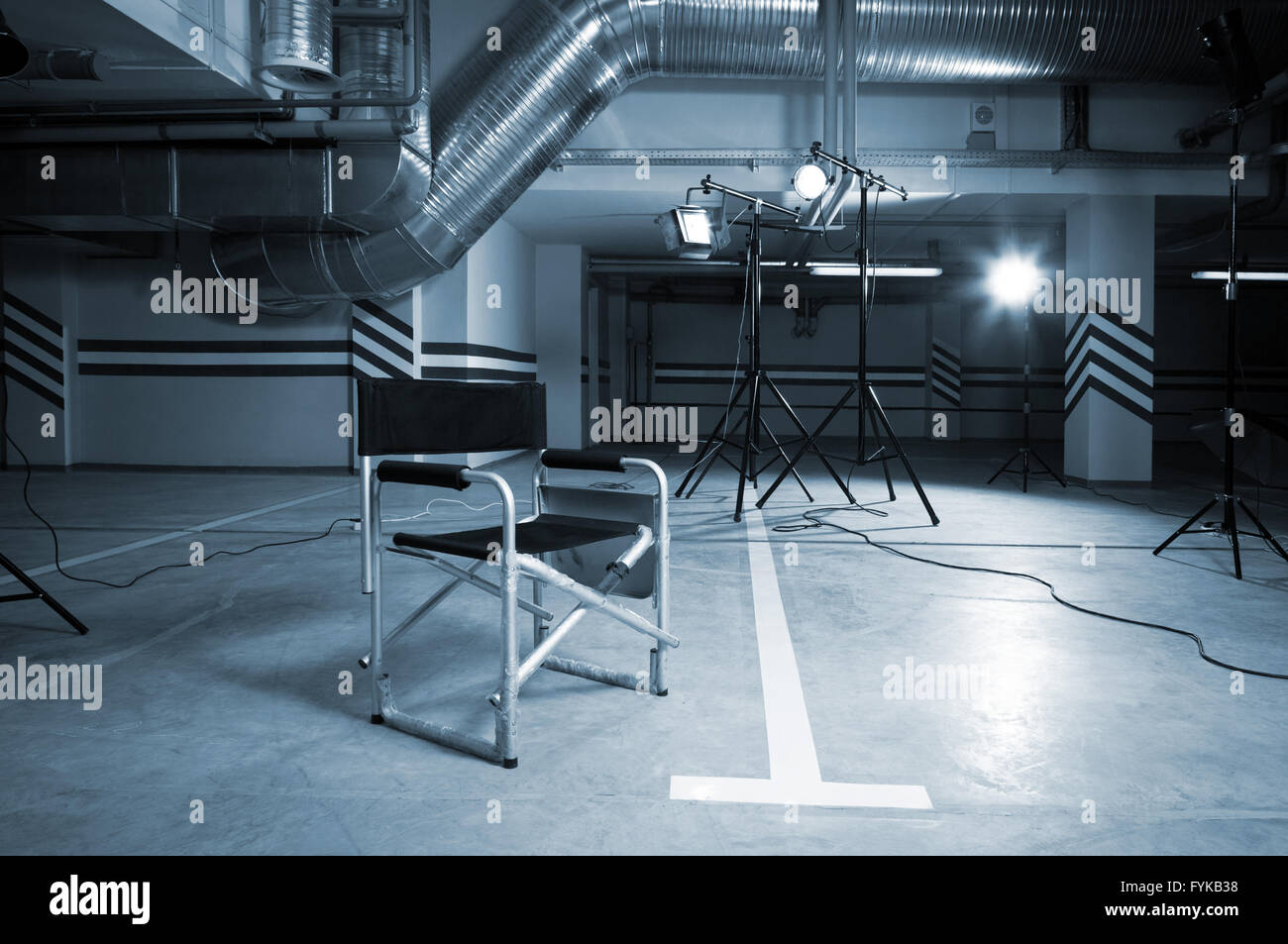 chair in parking lot Stock Photo - Alamy