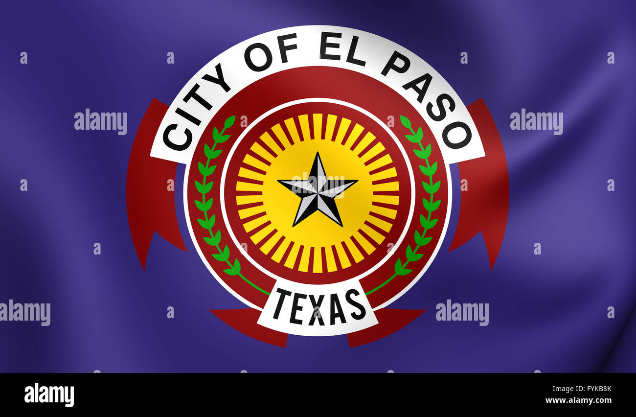 Flag of El Paso Stock Photo - Alamy
