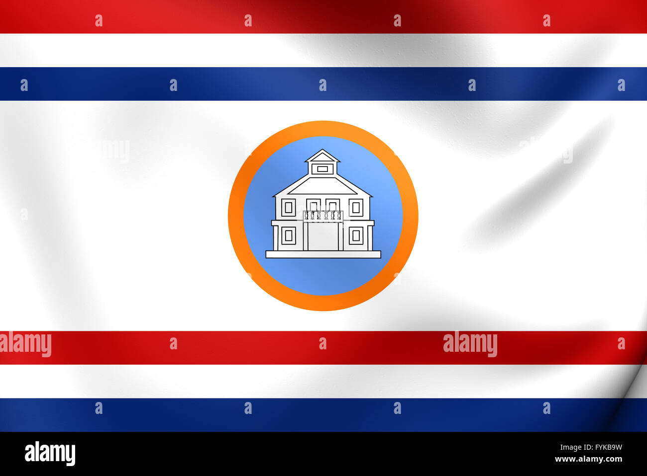 Governor of Sint Maarten Flag. Close Up Stock Photo - Alamy