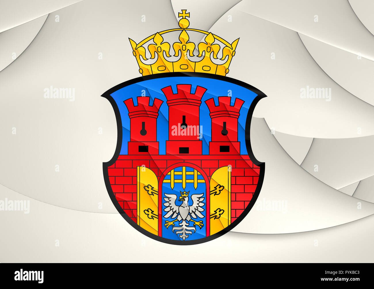 Flag of Krakow Stock Photo - Alamy