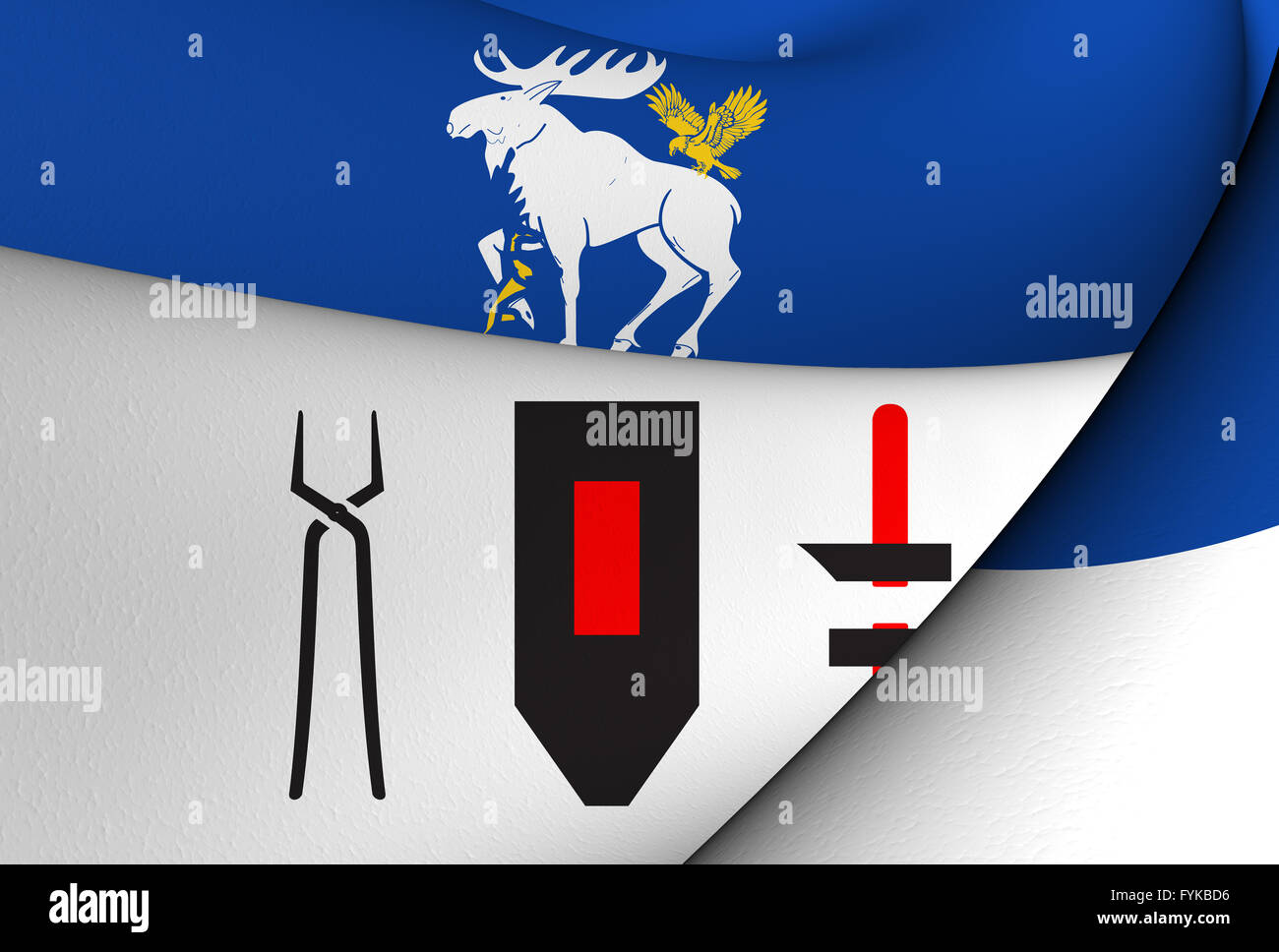 Flag of jamtland county hi-res stock photography and images - Alamy