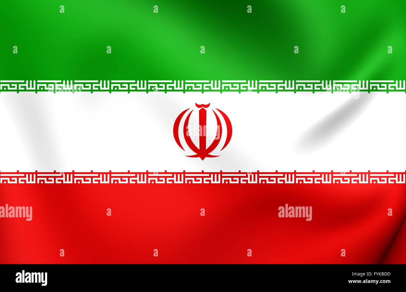 Irani flag waving hi-res stock photography and images - Alamy