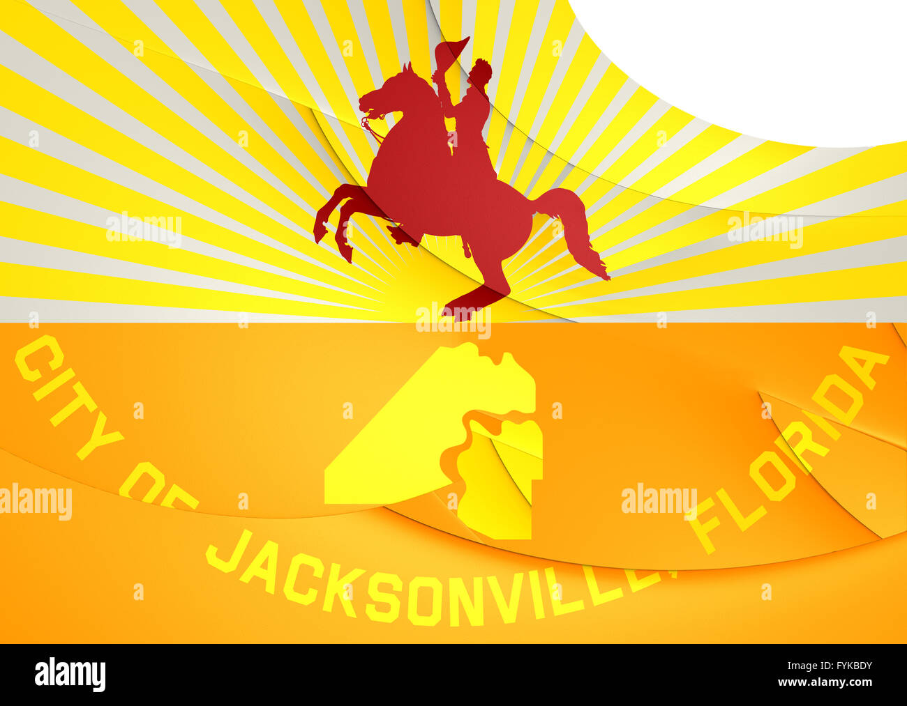 Flag of Jacksonville Stock Photo - Alamy