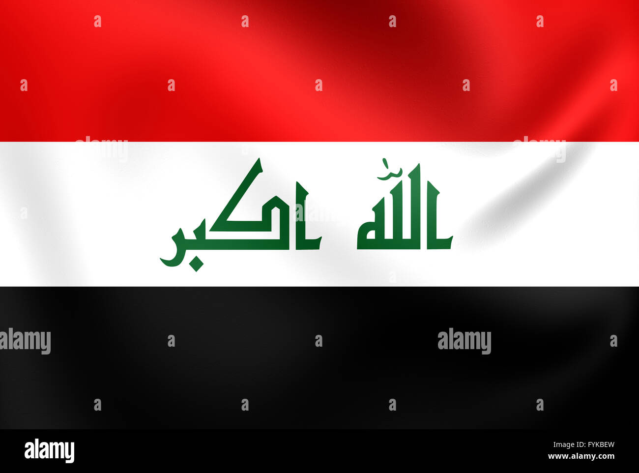 Flag of Iraq. Close Up Stock Photo - Alamy
