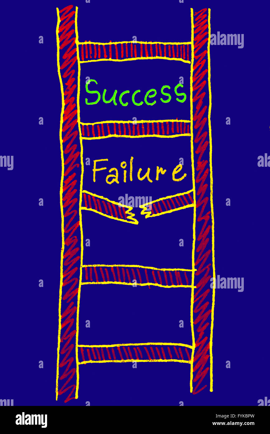 success failure ladder concept Stock Photo - Alamy