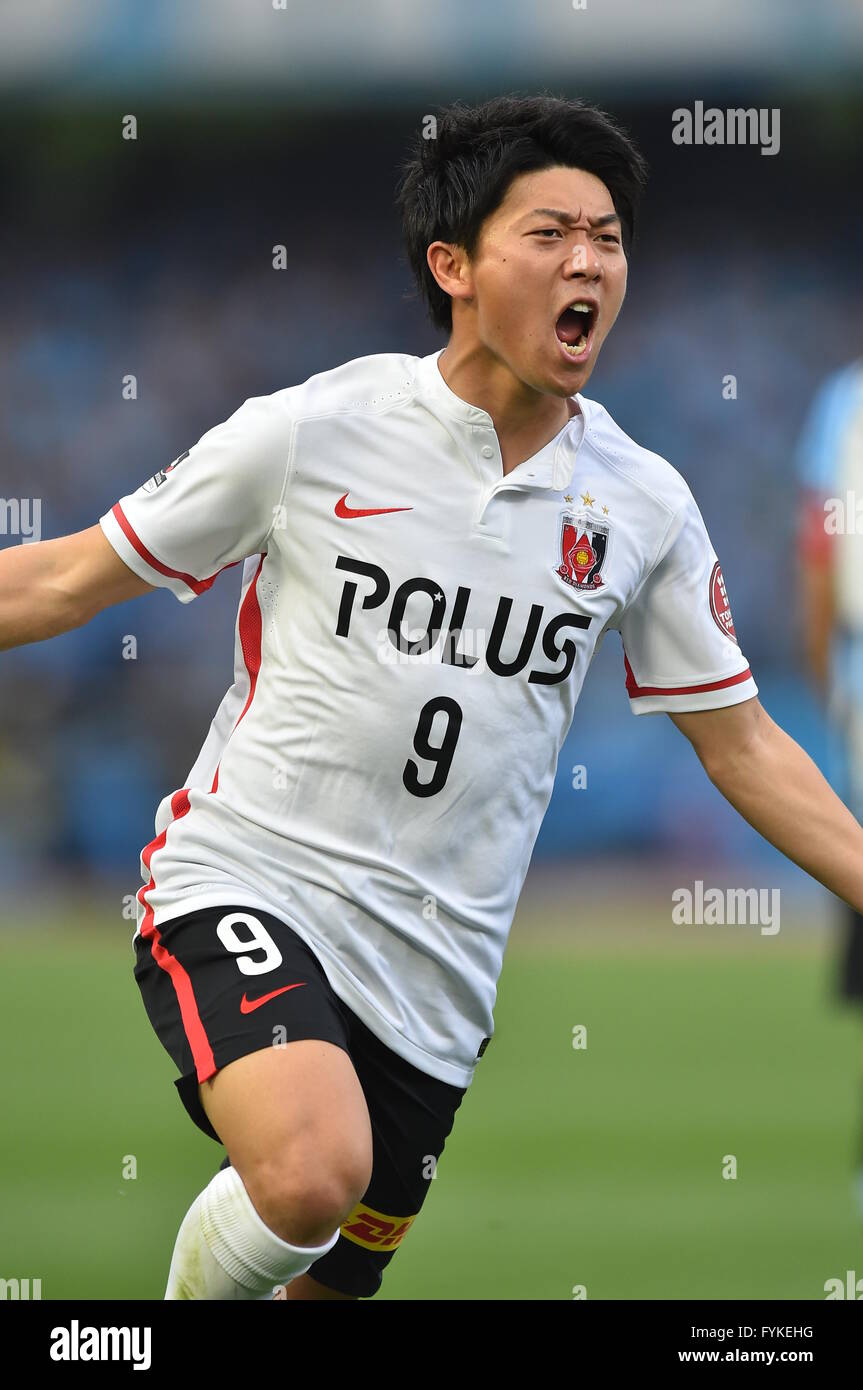 Kanagawa, Japan. 24th Apr, 2016. Yuki Muto (Reds) Football/Soccer ...