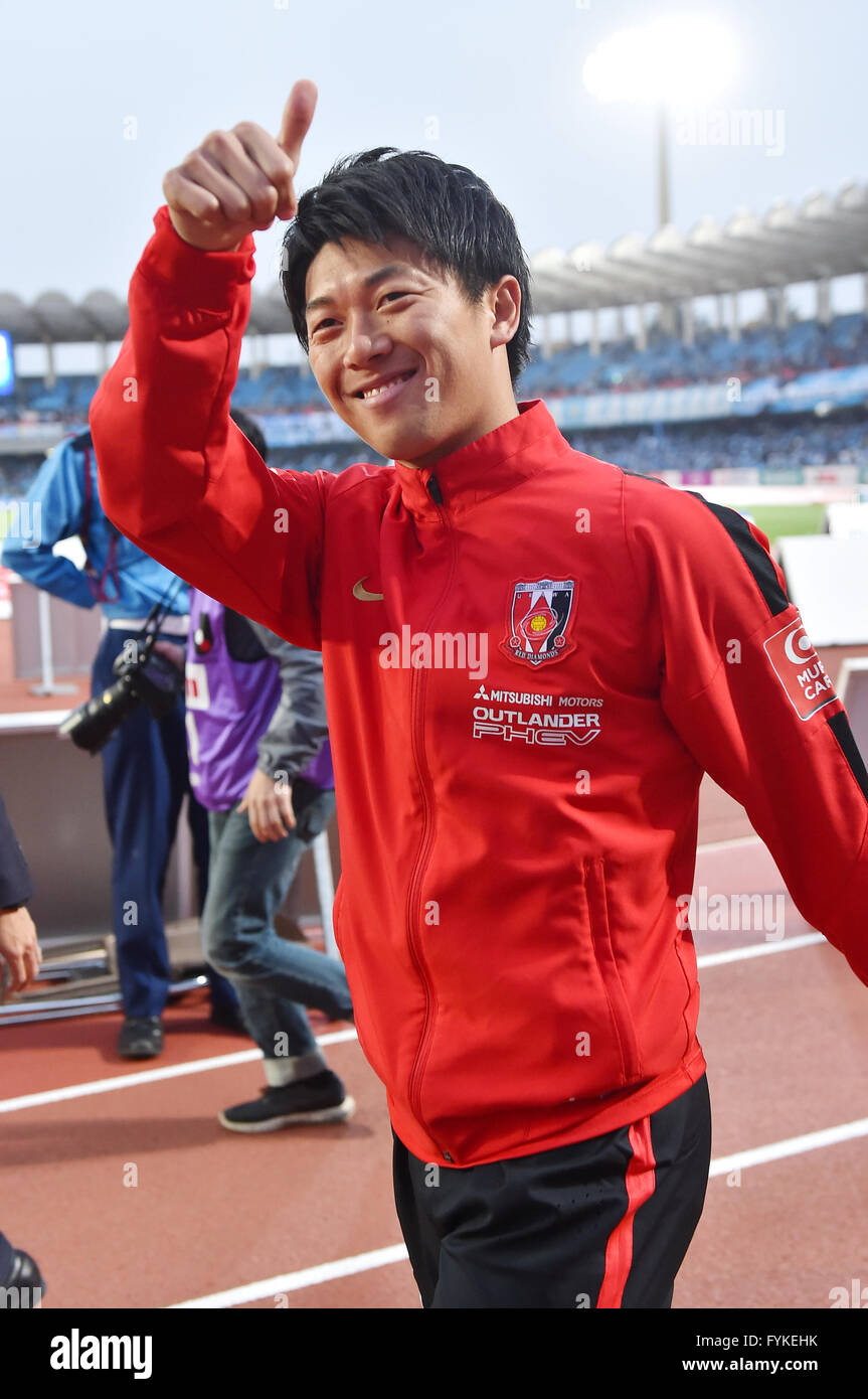 Kanagawa, Japan. 24th Apr, 2016. Yuki Muto (Reds) Football/Soccer ...
