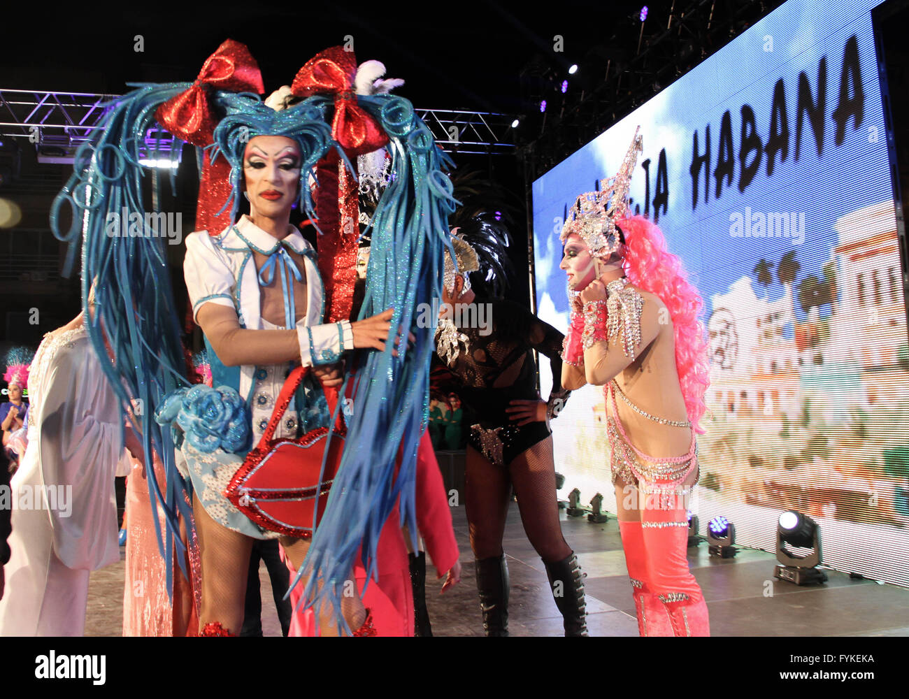 Arona, Spain. 12th Mar, 2016. Show of Drag Queens in Arona during the ...