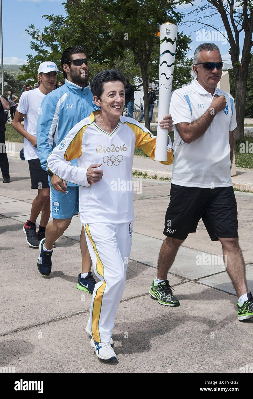 Marathonas, Greece. 26th Apr, 2016. Portuguese marathon Olympic ...