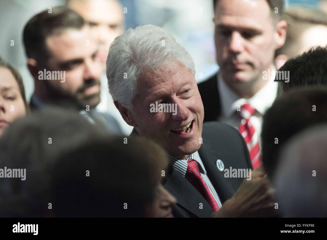 Philadelphia, Pennsylvania, USA. 26th Apr, 2016. Former President BILL ...